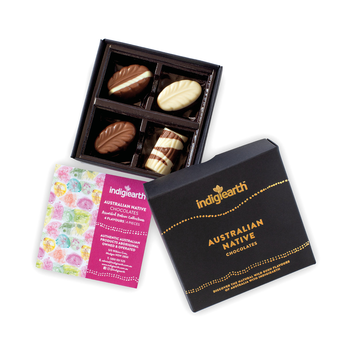 4 Piece Native Chocolate box x 10 – Indigiearth
